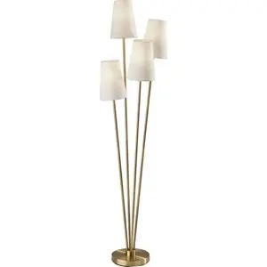 ADESSO Wentworth Floor Lamp - Antique Brass