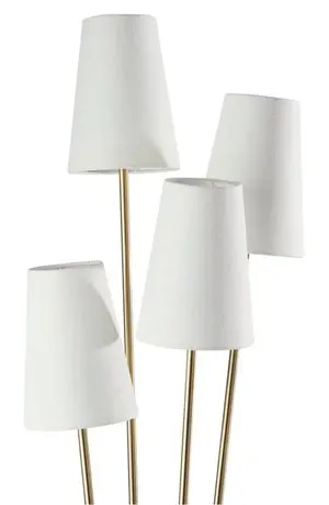 ADESSO Wentworth Floor Lamp - Antique Brass
