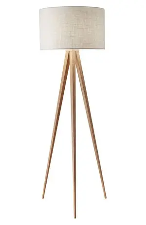 ADESSO Director Floor Lamp Natural Oak