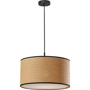 ADESSO Harvest Large Pendant Light - Black