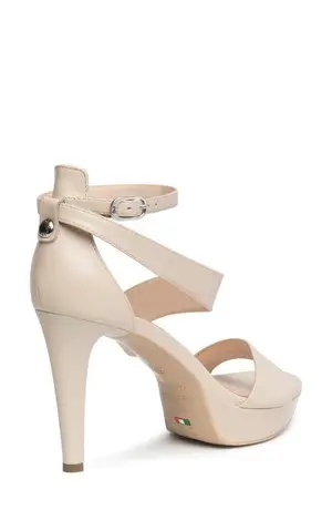 NEROGIARDINI Platform Sandal - Beige