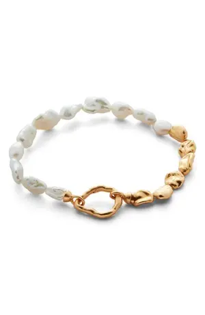Monica Vinader Keshi Pearl Necklace