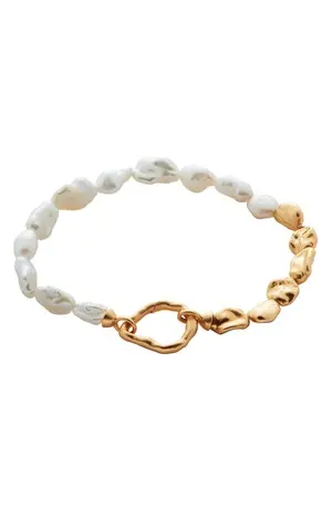 Monica Vinader Keshi Pearl Necklace