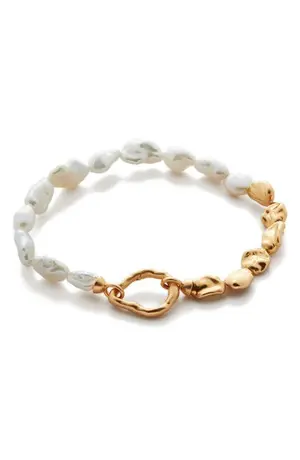 Monica Vinader Keshi Pearl Necklace