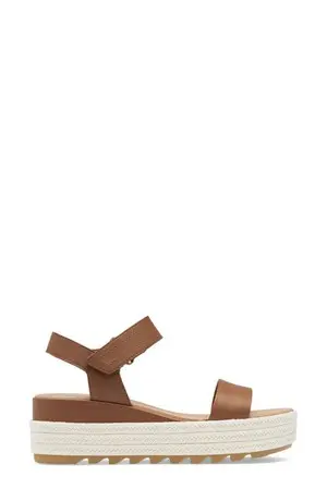 Sorel Cameron Flatform Sandal - Velvet Tan/chalk