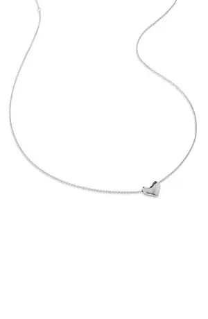 Monica Vinader Heart Charm Necklace - Sterling Silver