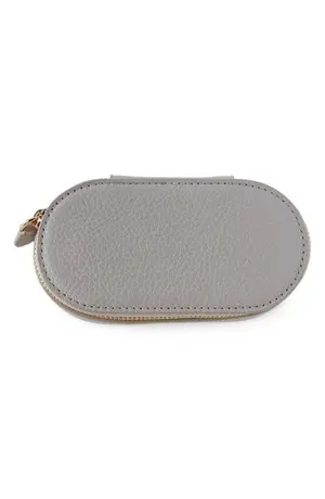 Monica Vinader Mini Leather Jewelry Case - Pebble Grey
