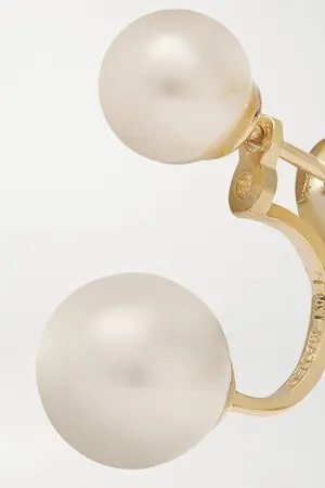 Mateo 14-karat Pearl Earrings - Gold