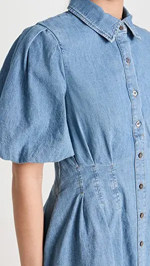 Simkhai Ciara Denim Shirting Dress