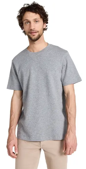 FRAME Duo Fold Tee Heather Grey