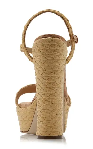 Dolce & Gabbana Raffia Platform Sandals