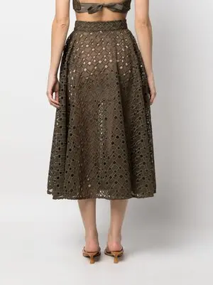 ATU BODY COUTURE Eyelet-detail Skirt