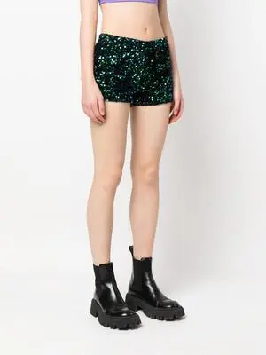 STYLAND Sequin-embellished Mini Shorts