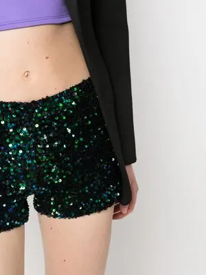 STYLAND Sequin-embellished Mini Shorts