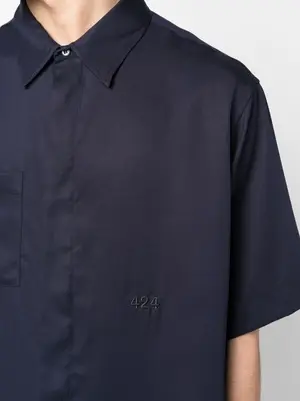 424 Logo-embroidered Short-sleeve Shirt