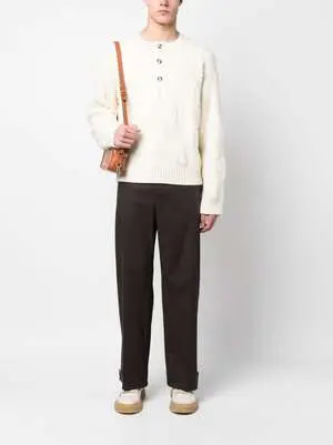 Nanushka Raised-logo Crew-neck Jumper