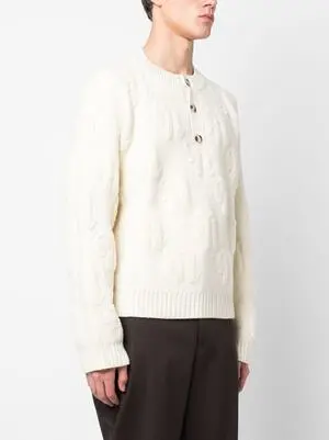 Nanushka Raised-logo Crew-neck Jumper