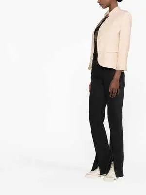 Zadig&Voltaire Verys Crinkled Leather Jacket - Neutrals