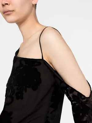 TOM FORD Cold-shoulder Devoré Minidress