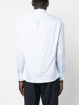 Brunello Cucinelli Long-sleeved Cotton Shirt - Blue