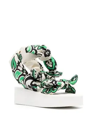 Red Valentino 50mm Platform Sandals - Neutrals