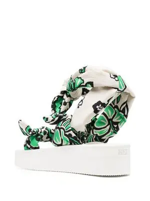 Red Valentino 50mm Platform Sandals - Neutrals