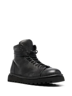 Marsèll Pallottola Leather Combat Boots - Black