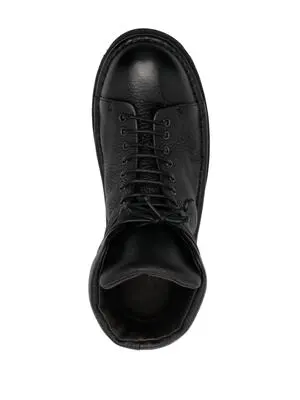 Marsèll Pallottola Leather Combat Boots - Black
