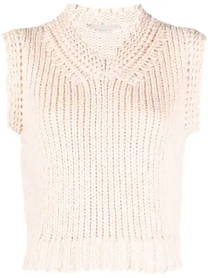 Stella McCartney Chunky-knit Vest - Pink