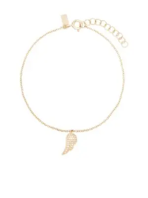 Ef Collection 14kt Yellow Angel Wing Diamond Bracelet - Gold