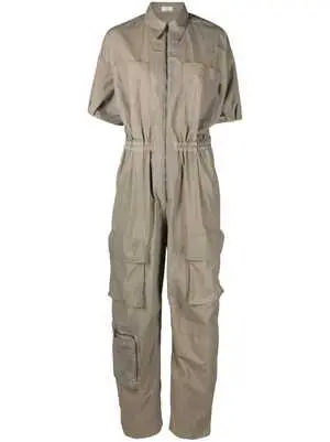 Brunello Cucinelli Zip-up Cargo Jumpsuit