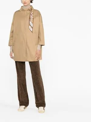 Herno Scarf-embellished Parka Coat