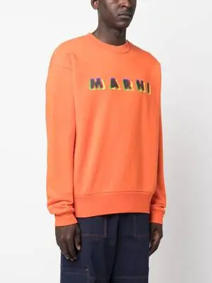 Marni Logo-print Cotton Sweatshirt