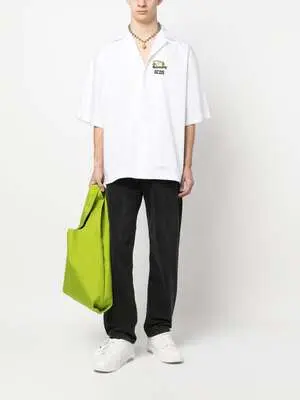 Gcds Embossed-logo Short-sleeve Shirt