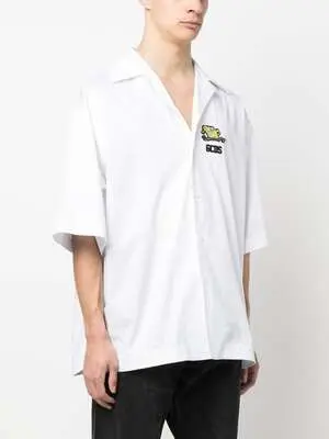 Gcds Embossed-logo Short-sleeve Shirt