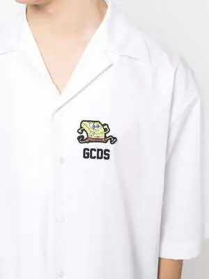 Gcds Embossed-logo Short-sleeve Shirt