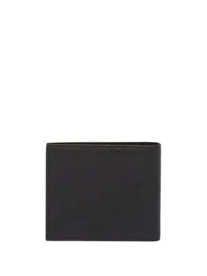 Prada Logo-plaque Bi-fold Wallet - Black
