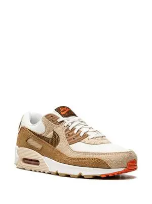 Nike Air Max 90 Sneakers With Snakeskin Swoosh - Neutrals