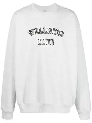 Sporty & Rich Slogan-print Cotton Sweatshirt