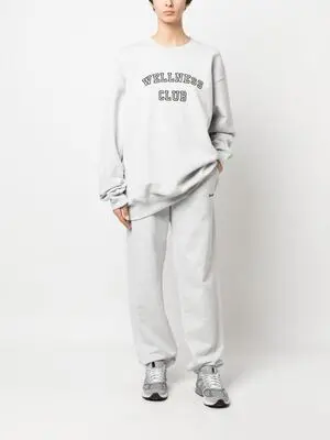 Sporty & Rich Slogan-print Cotton Sweatshirt