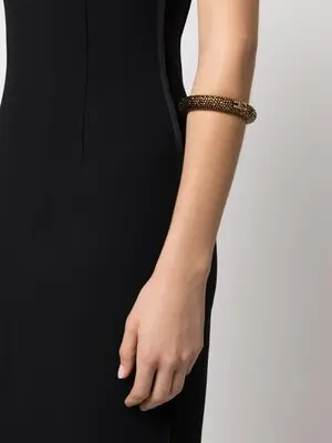 Elisabetta Franchi Rigid Textured Bracelet