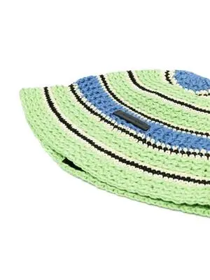 Stella McCartney Crochet Knit Cotton Bucket Hat