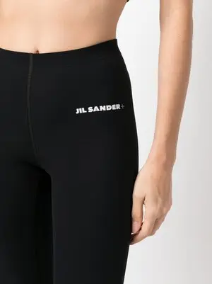JIL SANDER Logo-print 7/8 Leggings - Black