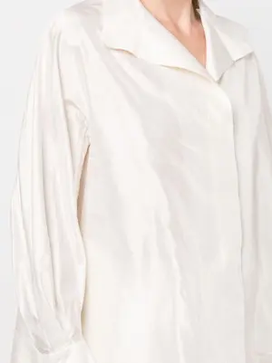 Shiatzy Chen Long Sleeve Mulberry Silk Shirt