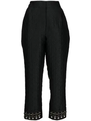 Shiatzy Chen Cropped Trousers - Black