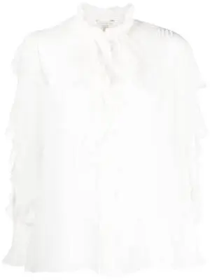 Shiatzy Chen See-through Silk Shirt