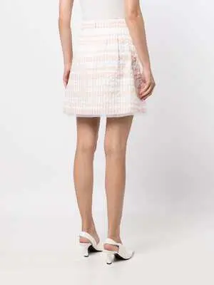 Shiatzy Chen Pleated Drawstring Mini Skirt