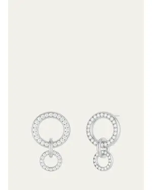 SPINELLI KILCOLLIN Canis 18k Double Hoop Diamond Earrings