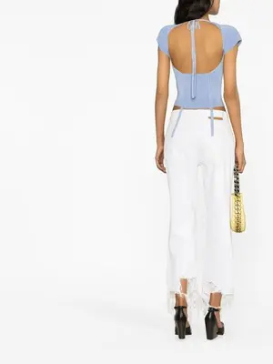 Stella McCartney Distressed Straight-leg Jeans