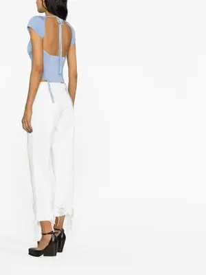 Stella McCartney Distressed Straight-leg Jeans